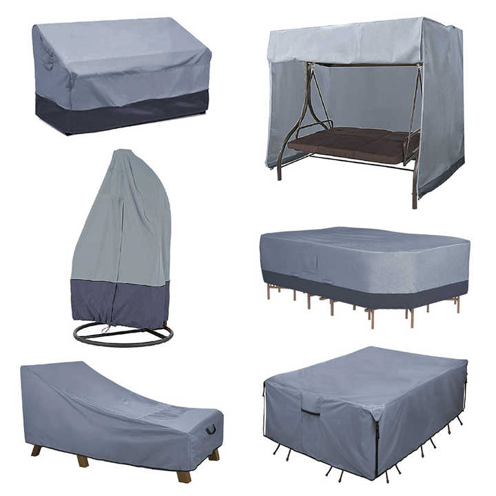 Custom 600D Polyester Waterproof Outdoor Garden Furniture Covers Patio ...