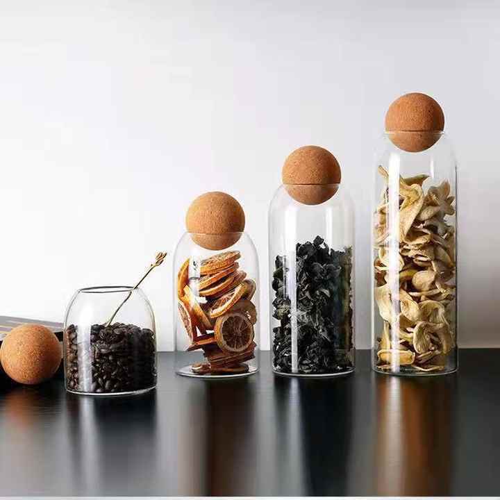 17OZ 25OZ 40OZ borosilikat cam kavanozlar gıda konteyner temizle çay ...