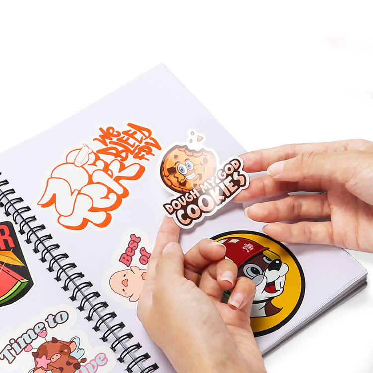 Custom Scrape Book Sticker Kids Reusable Stickers Books Manufacturer ...
