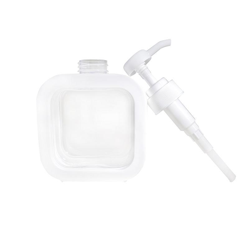 MocPortable Large-Capacity Empty Pump Dispenser Square Bottle Travel ...