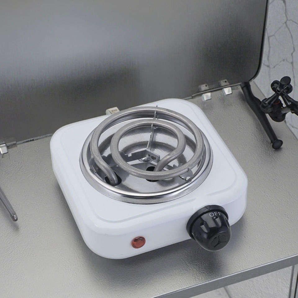 500W Tube-Coil Heating Plate | Five-Level Knob Temperature Control ...
