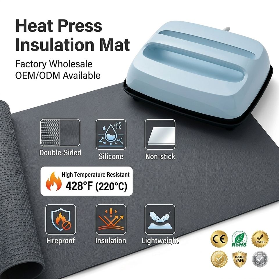 Custom Size Heat Press Mat Manufacturer Wholesale High Temp Proof Non ...