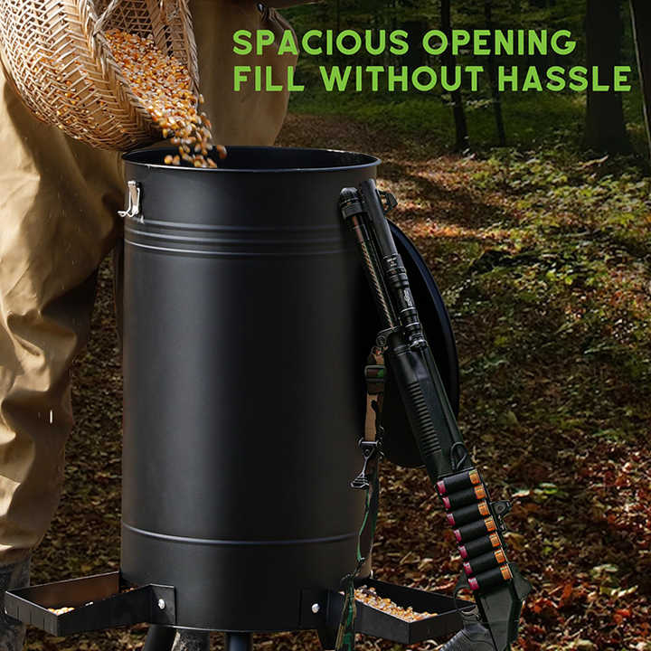 Jh-mech Portable Gravity Deer Feeder - Durable & Efficient