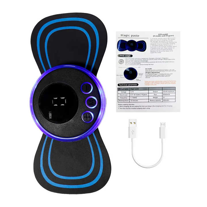 Electric Mini EMS Massager - Portable Neck Relief Device