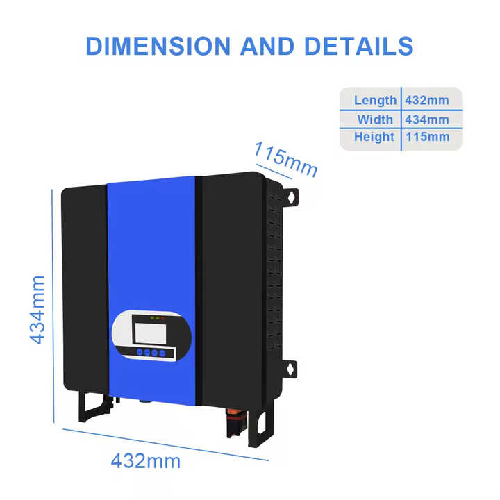 3.5KW 24V Solar Power System 120A Hybrid Pure Sine Wave Off Grid MPPT Solar Hybrid Inverter ...