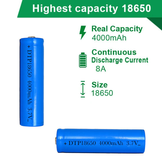 Cylindrical Cells Rechargeable Batteries 18650 2600mAh 3000mAh 3500mAh ...