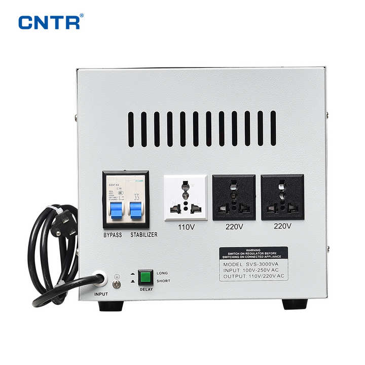 SVS-3kVA Single-phase 220V Servo Type Voltage Stabilizer with LCD ...