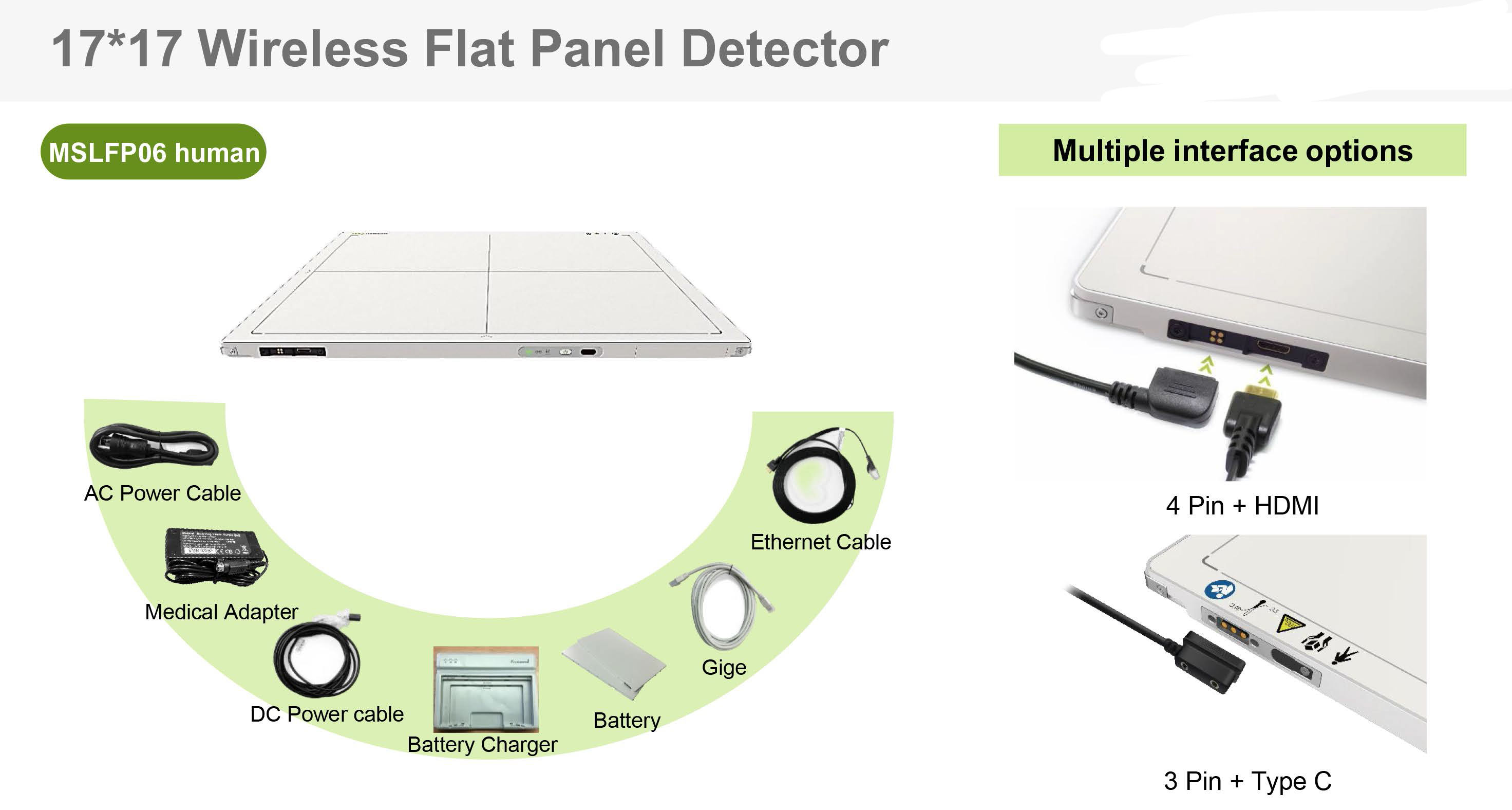 Iray DR Wireless Flat Panel Detector – 17×17 Inch Digital X-Ray Panel ...