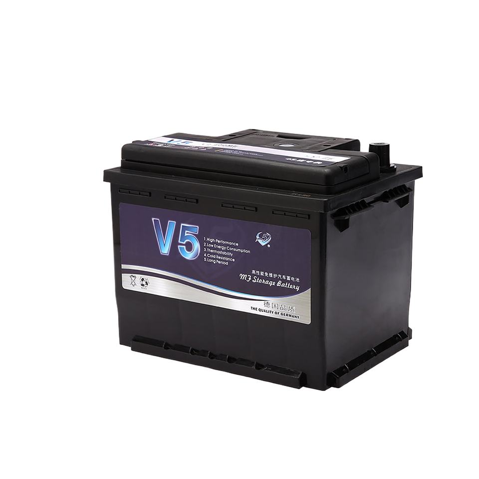Factory supply V5 start car battery 12V60AH maintenance-free lead-acid ...