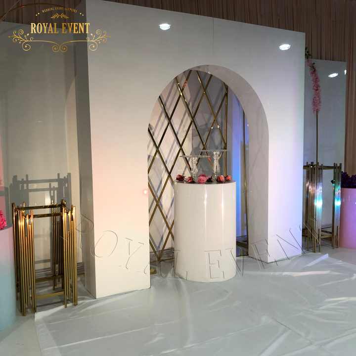 Party Events PVC Open Arch Backdrop - Elegant Wedding Stage
