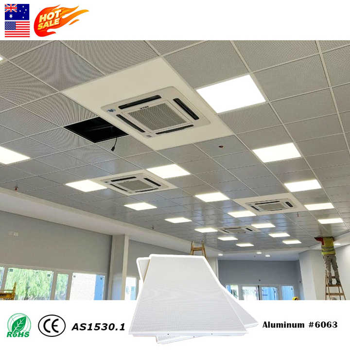 Decoration Material Stretch False Suspended Perforated Aluminum Ceiling ...
