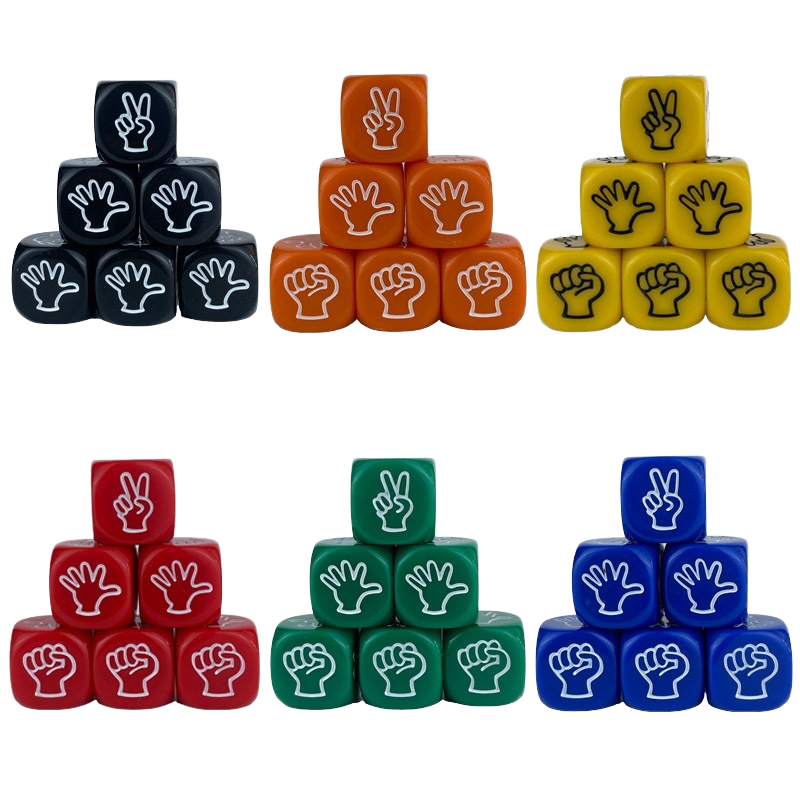 20mm Plastic Polyhedral Custom Dice Teaching Game Six-Sided Solid ...