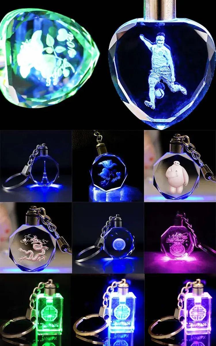 Wholesale Custom Car Logo 3D Laser Engraving Keychain