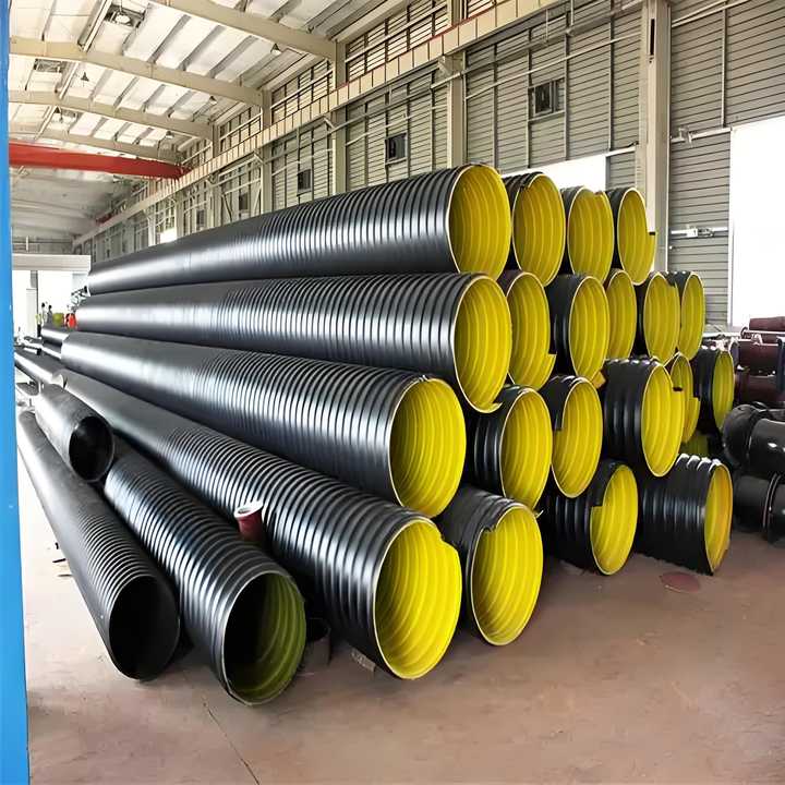 Large Diameter HDPE Steel Strip Reinforced Bellows Durable Super Pipes for Underground Storm ...