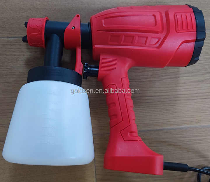 Portable 450W HVLP Zoom Paint Sprayer Gun System 110v 220v Home Garden ...