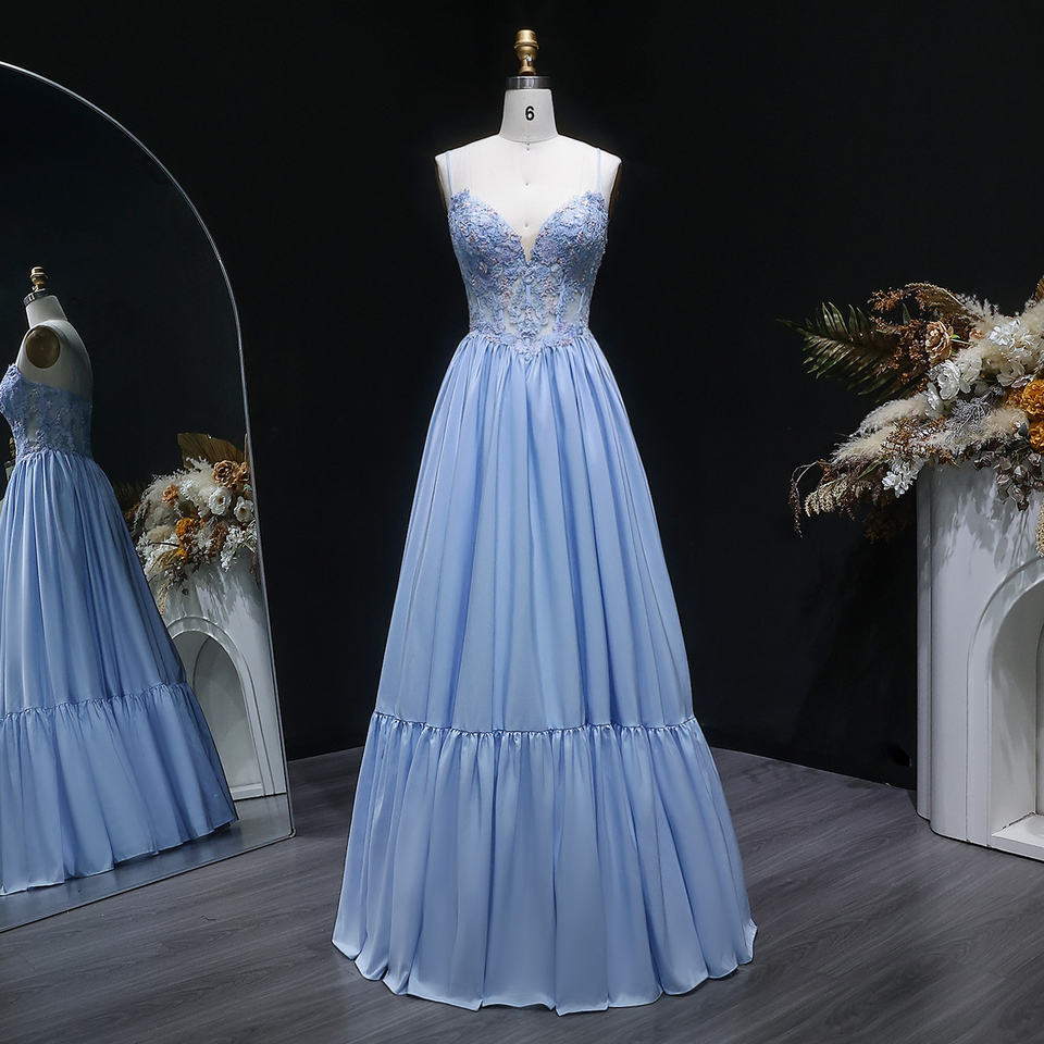 Sharon Said SH103 Elegant Sequined Crystal Beading Ball Gown Strapless ...