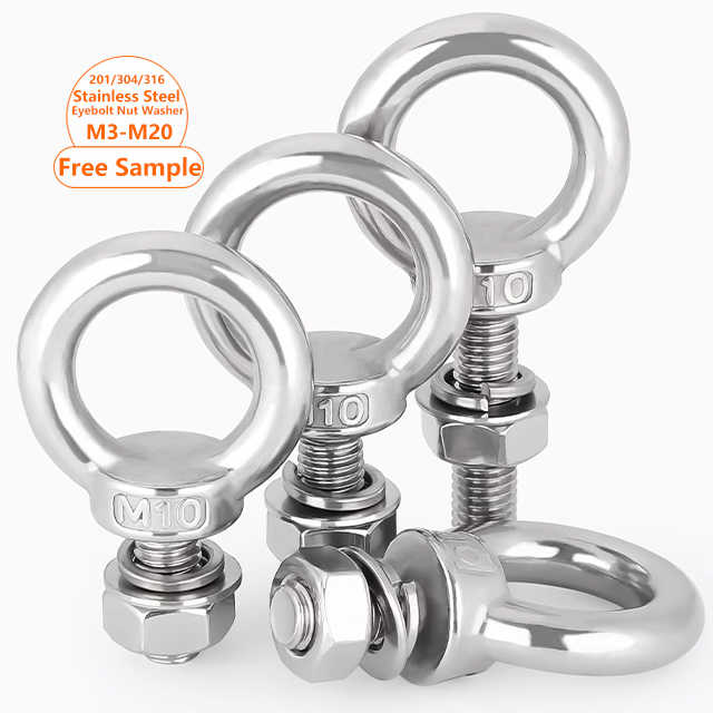 Stainless Steel 304 M6 Eye Bolt - Durable & Versatile