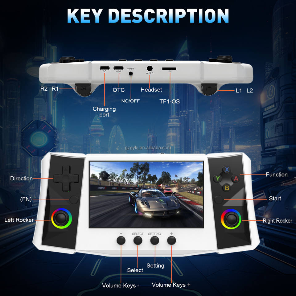 2026 New R50 ULTRA 4.5-Inch Retro Handheld Game Console
