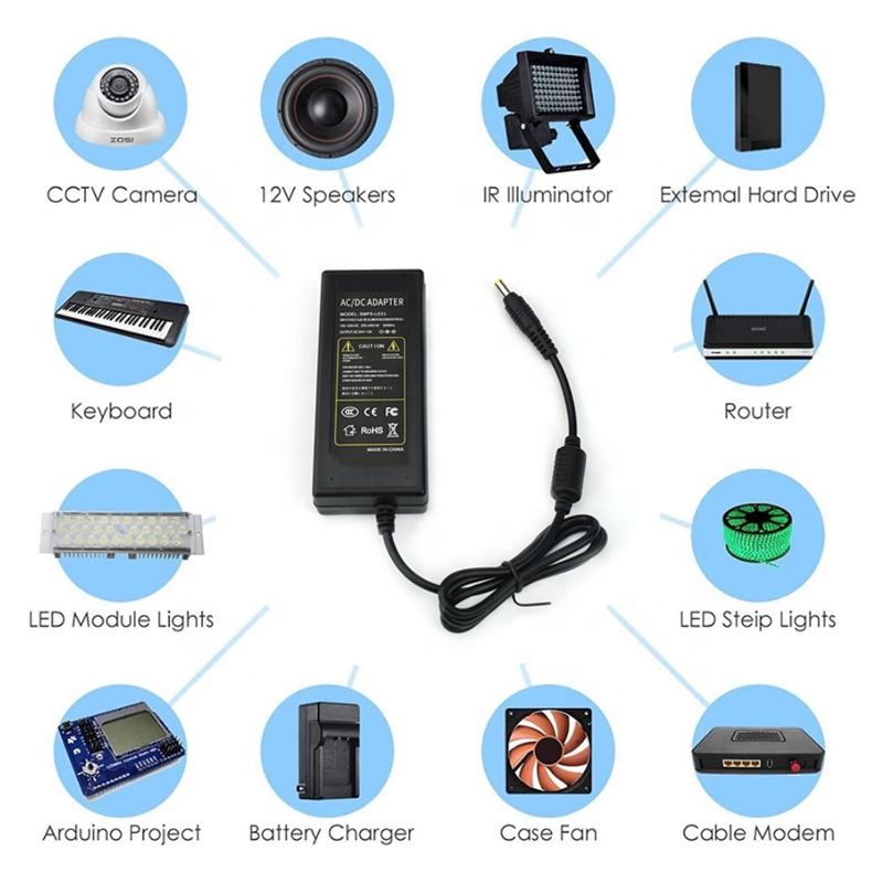 OEM Factory 72w Universal Desktop Adaptor Input 12V 6A AC DC Power ...