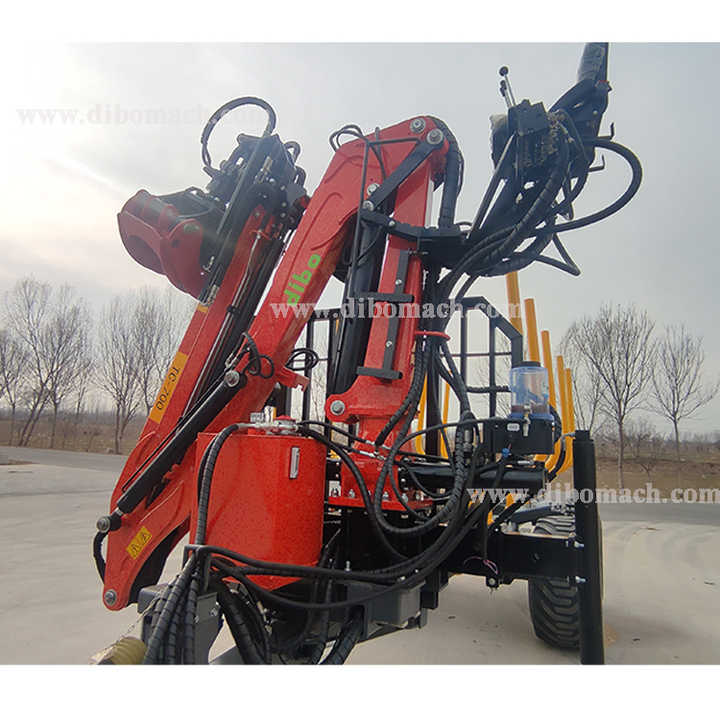 Tractor Truck Mounted PTO Hydraulic Joystick Forestry Hydraulic 7.5m 7m ...