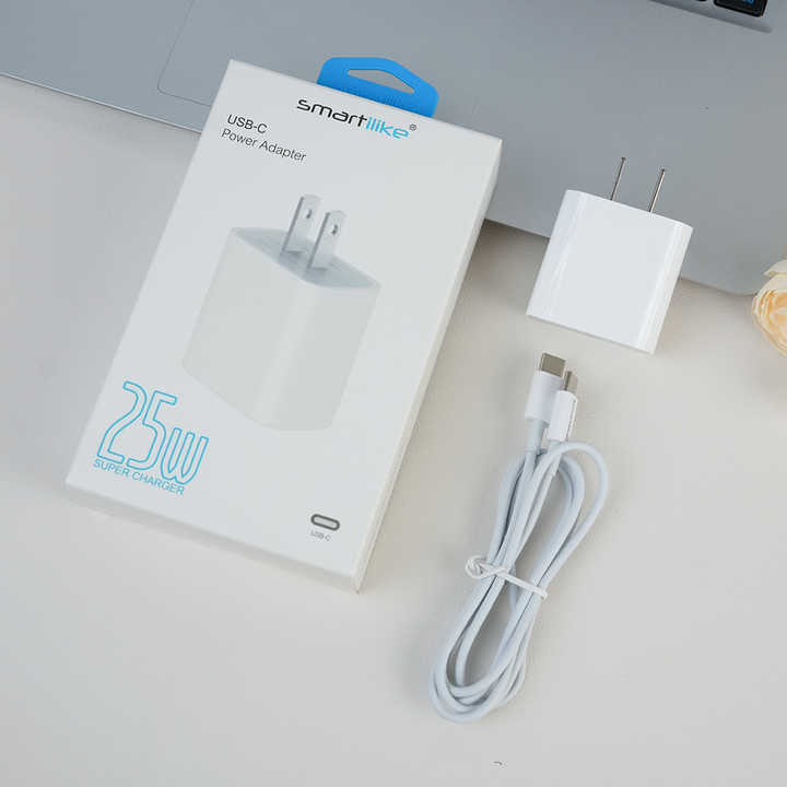 PD 25W EU US Plug Mobile Phone Travel Adapter for Fast Charging