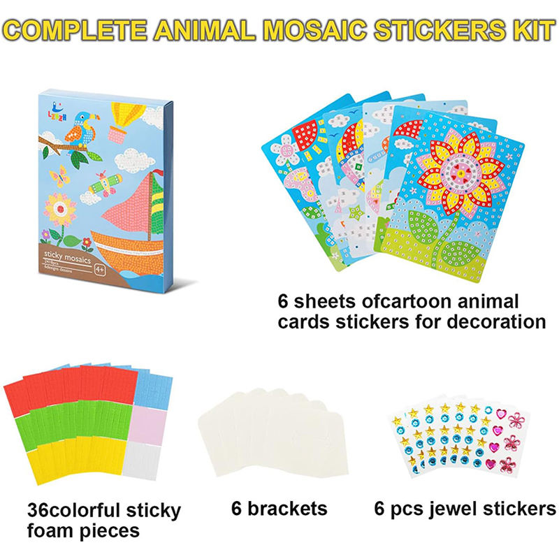 Hot Sale Mosaics Puzzle DIY Foam EVA Stickers Handmade Art Cartoon ...