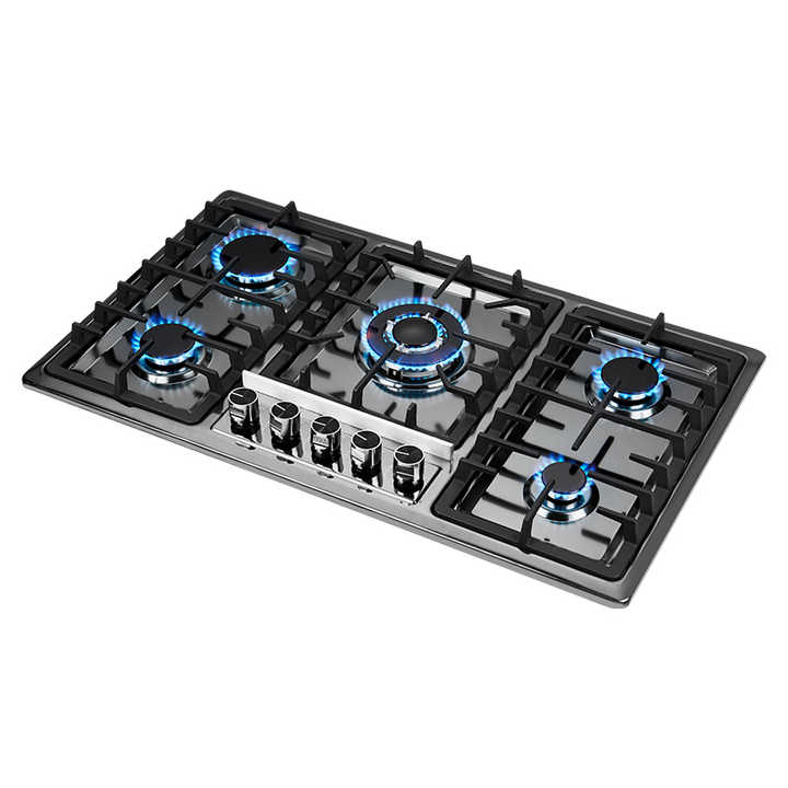 Multi Cooker 5 Burner Gas Stove Stainless Steel Gas Hob Cooktops for ...