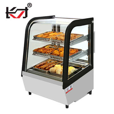 Double Glass Air Cooled Cake Refrigerated Display Case Bakery Cabinet ...