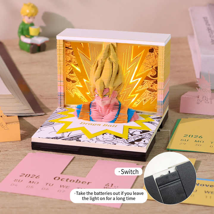218 Layer Anime Collectible 3D Paper Sculpture Dragon Ball Super Saiyan ...