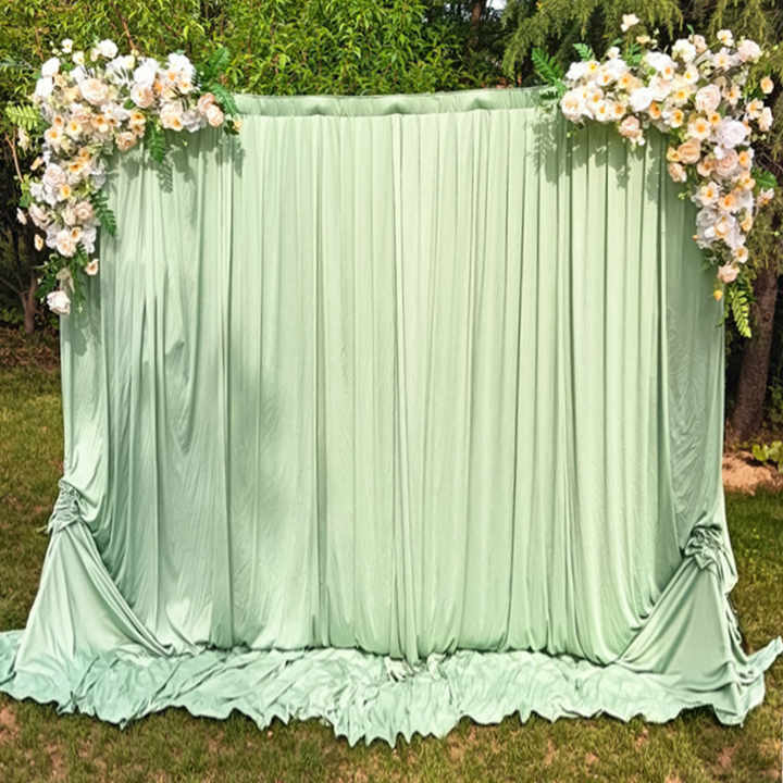 10*20ft White Spandex Drape Event Curtain Wedding Backdrop Decor ...
