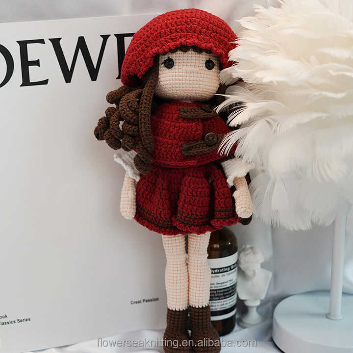 Handmade 28cm Cotton Knitted Ruby Light Luxury Doll Cute Plush Figure ...