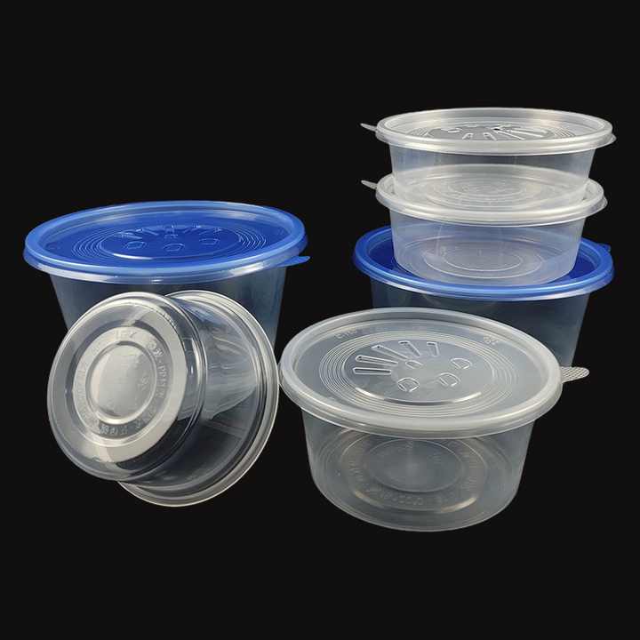 Disposable Plastic Airtight Lunch Box with Lid Set Microwaveable Air ...