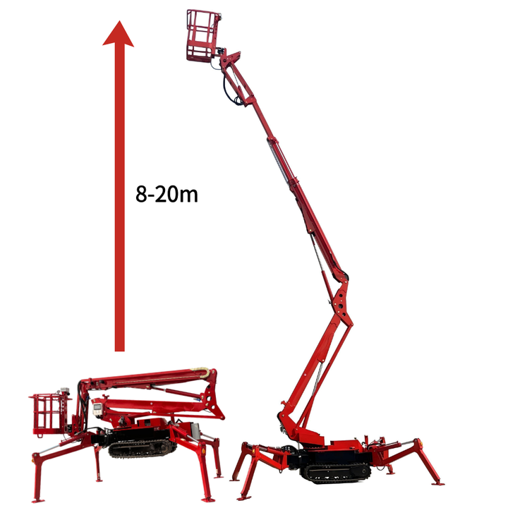 40m 50m rubber tracks steel tracks crawler spider boom lift| Alibaba.com