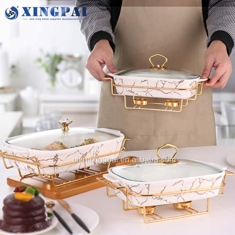 XINGPAI gold luxury buffet chafing dish in dubai stainless steel chef 6 ...