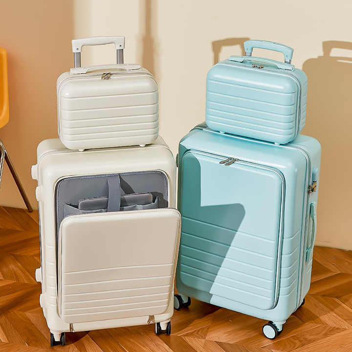 Wholesale Front Open Trolley Luggage 6pcs Set - Fashionable & Functional