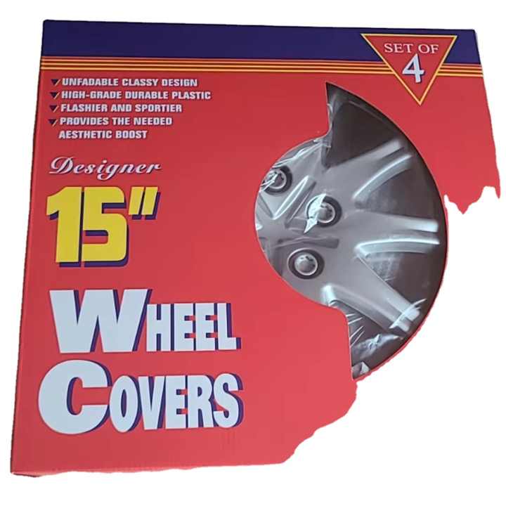 Black Red Color Car Wheel Cover Bi Color Car Hubcaps 4 PCS a Set 13/14 ...