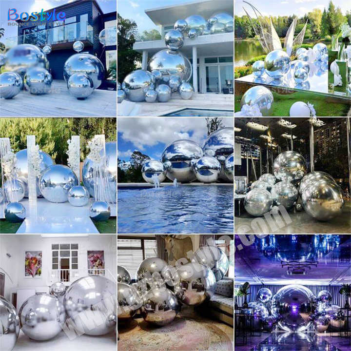 Outdoor Party Event Decoration Large Black Inflatable Mirror Ball Disco ...