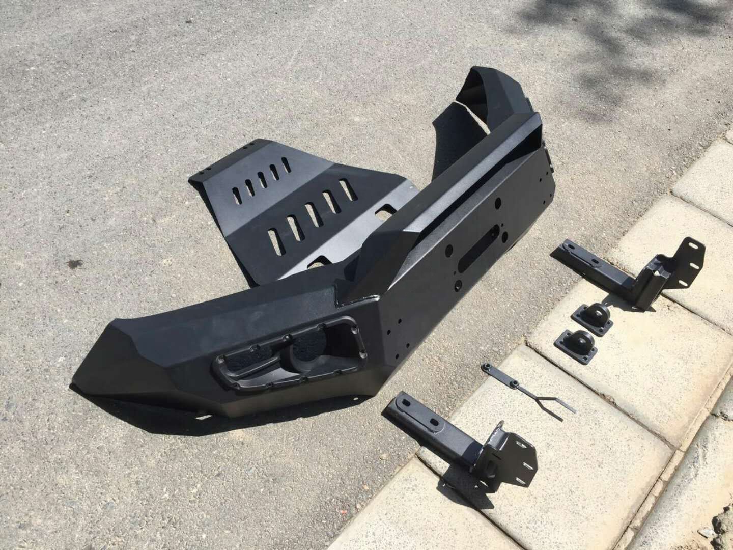 Nissan Navara D22 Front Bumper - Steel Bull Bar Design
