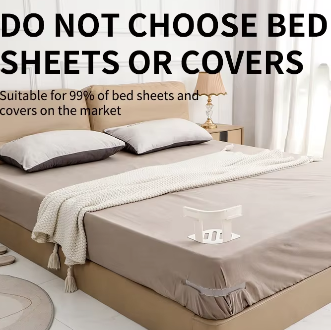 4 Pcs White Upgrade Heavy Duty Fitted Sheet Holder Bed Sheet Corner Holder Lock Sheet Holders ...