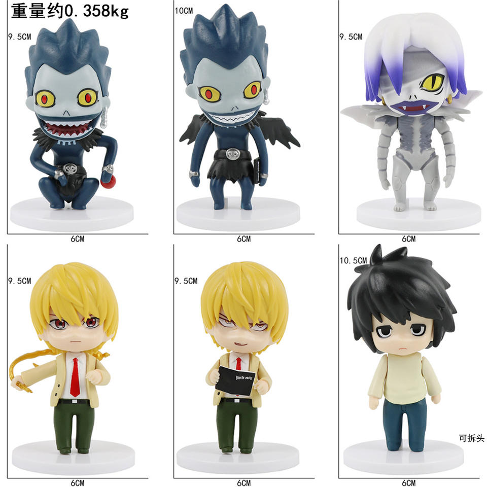 Japanese Anime 2 Styles Set 10CM Cartoon Model Toy Statue Collection ...