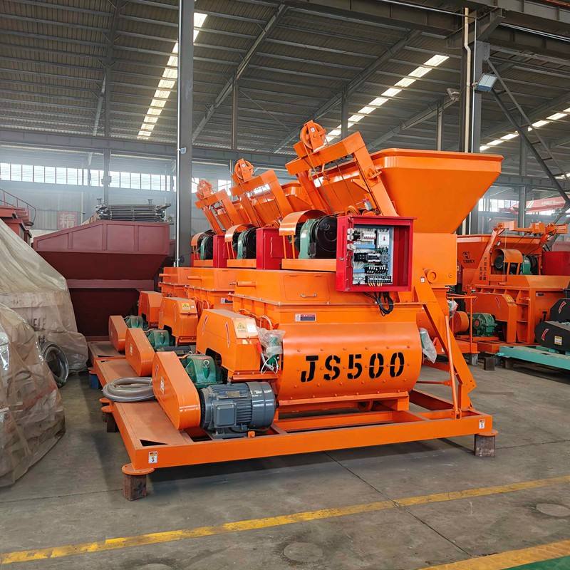 Heavy Duty Double Horizontal Shaft Mixer Diesel Powered Concrete Mixer ...