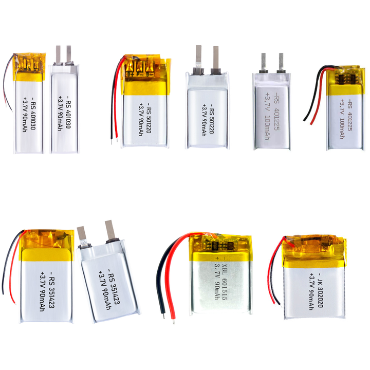 3.7V 90mah可充电聚合物锂离子电池，带PCM线，用于耳机蓝牙设备玩具401030 401225脂肪电池| Alibaba.com