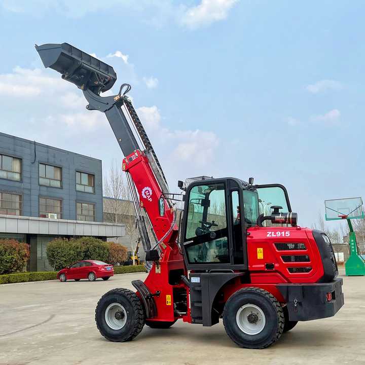 Mini Front End Loader TL1500 Compact Telescopic Wheel Loader 4x4 Telehandler Boom Arm Loader EPA ...