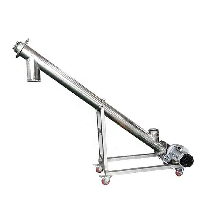 Stainless Steel Incline Tube Screw Conveyor Feeder