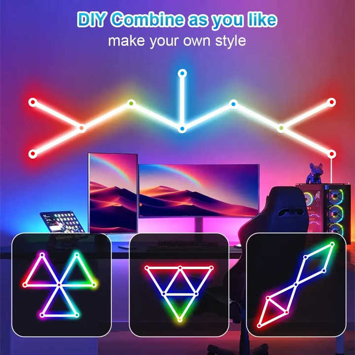 RGB LED Strip Light Music Sound Control Smart RGB LED Strip Lights With ...