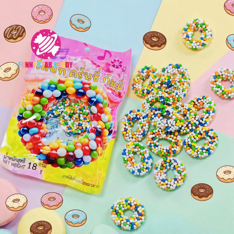 2026 Fruity Donut-Shaped Pearl Gummies Custom Kids' Snacks Rainbow ...