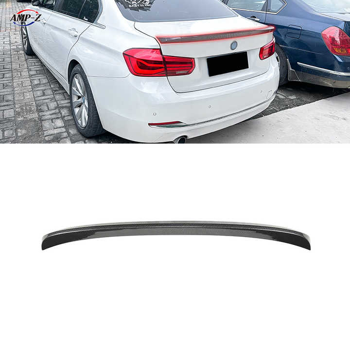 AMP-Z F30 CSL Spoiler ABS Carbon Black Rear Trunk Spoiler Auto Body ...