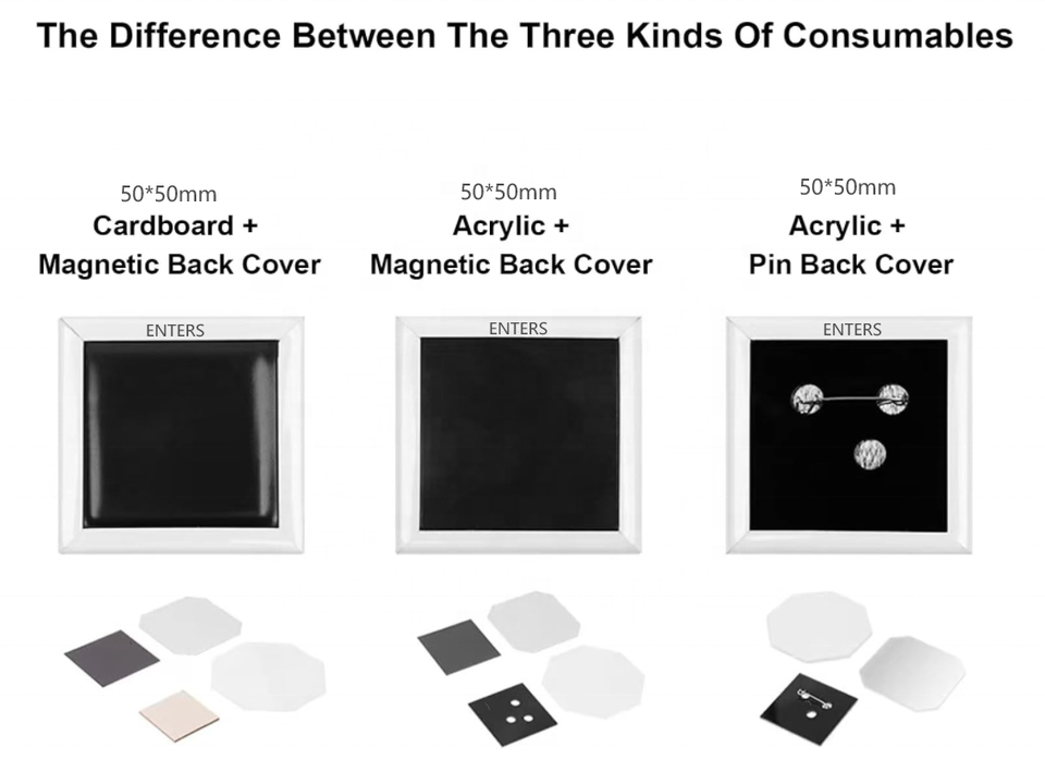 2025 Hot Selling Manual Metal Square Fridge Magnet Kit