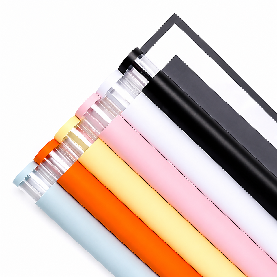 Transparent Border Waterproof OPP Flower Wrapping Paper DIY Bouquet ...