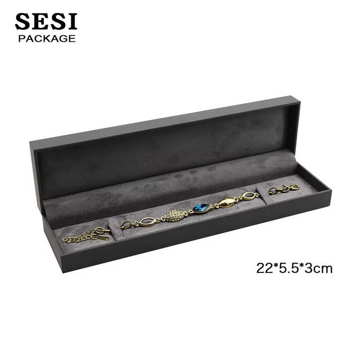 High End Jewelry Box - Custom Logo Leather Ring Box
